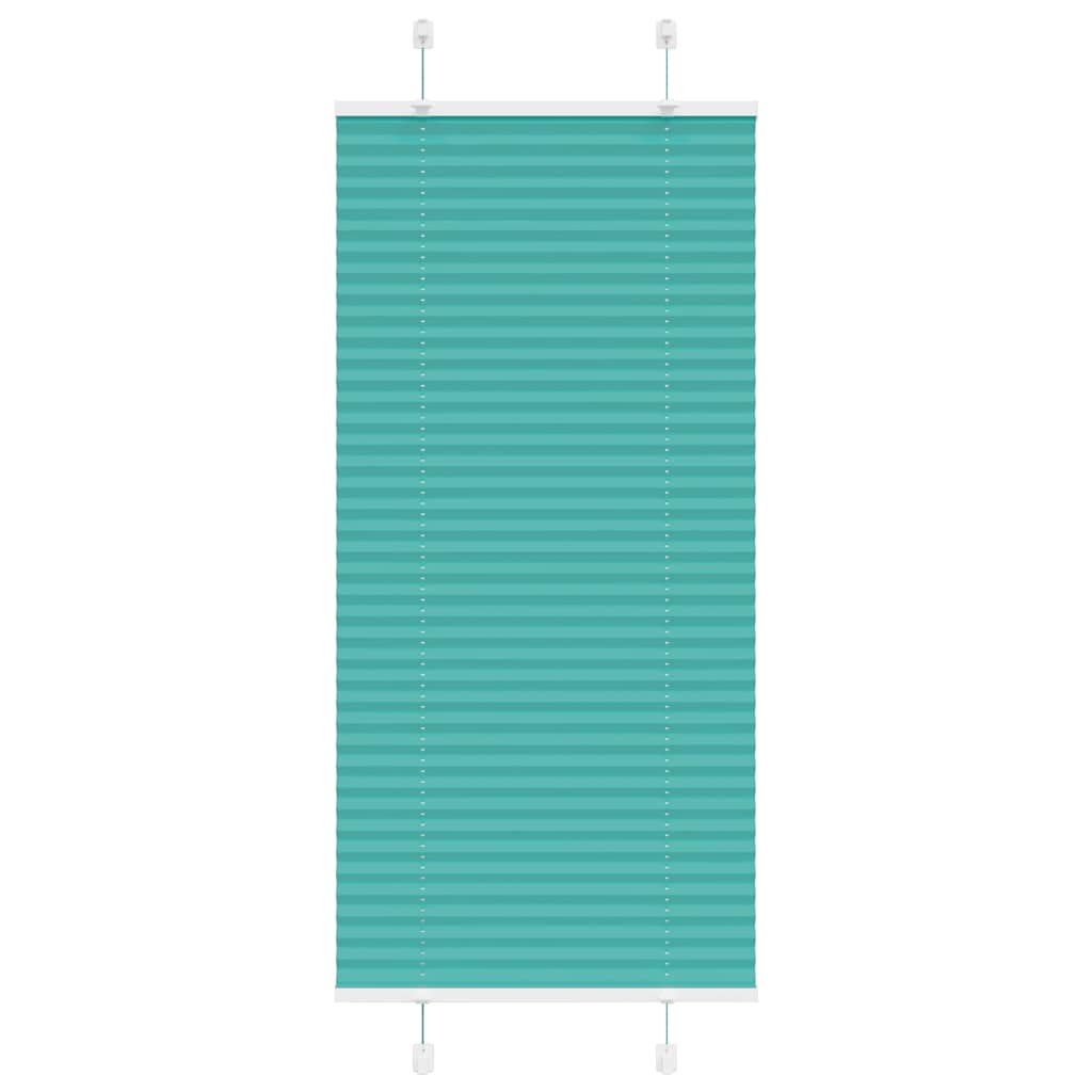 Store plissé | Store pliant vert pétrole 60x100 cm largeur du tissu 59 ...