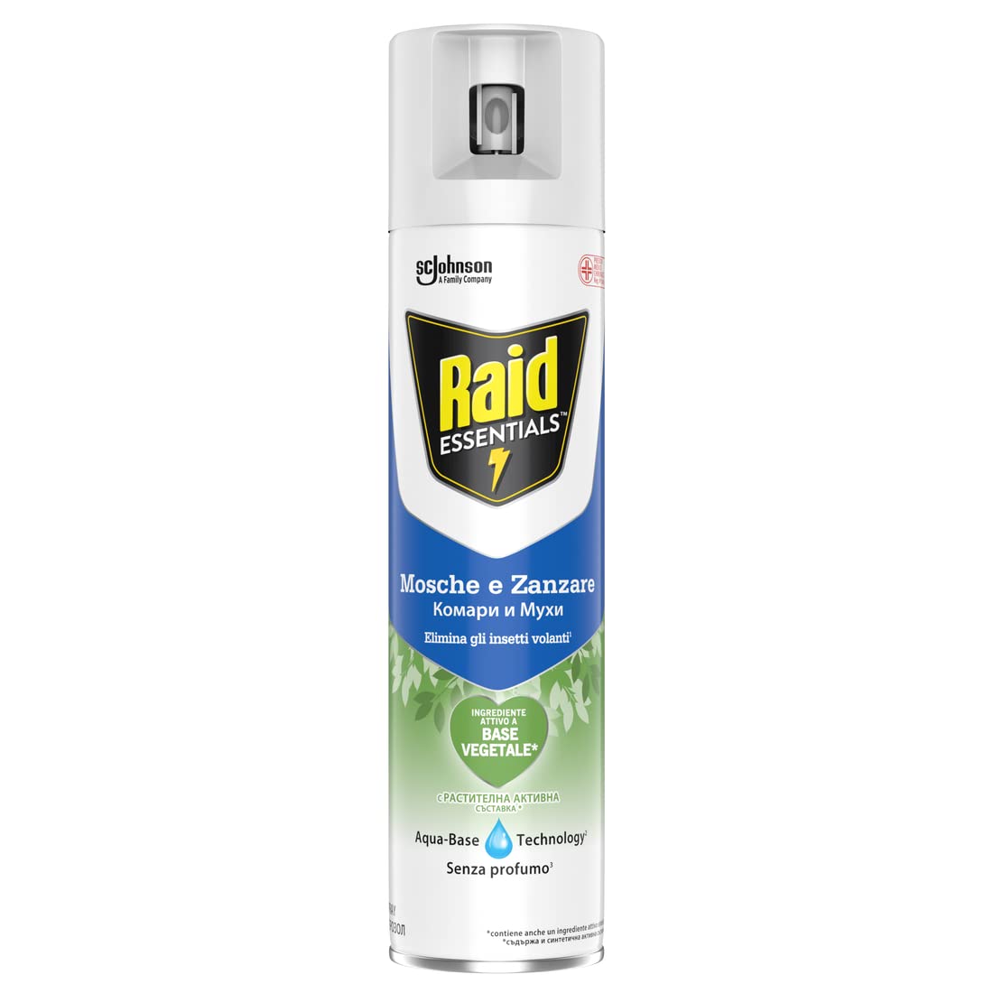 Raid Essentials Mosche e Zanzare Spray Insetticida, Con Ingrediente ...