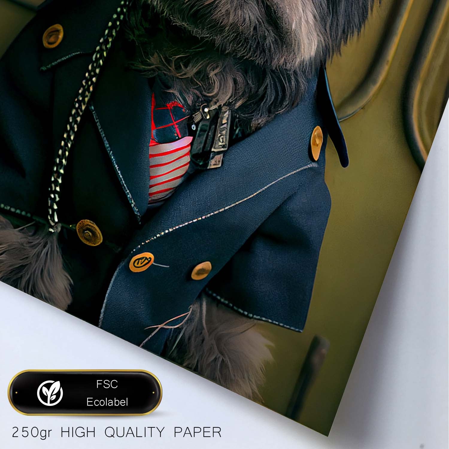 Lámina Affenpinscher Decidido En Estilo Fotografía A Todo Color ...