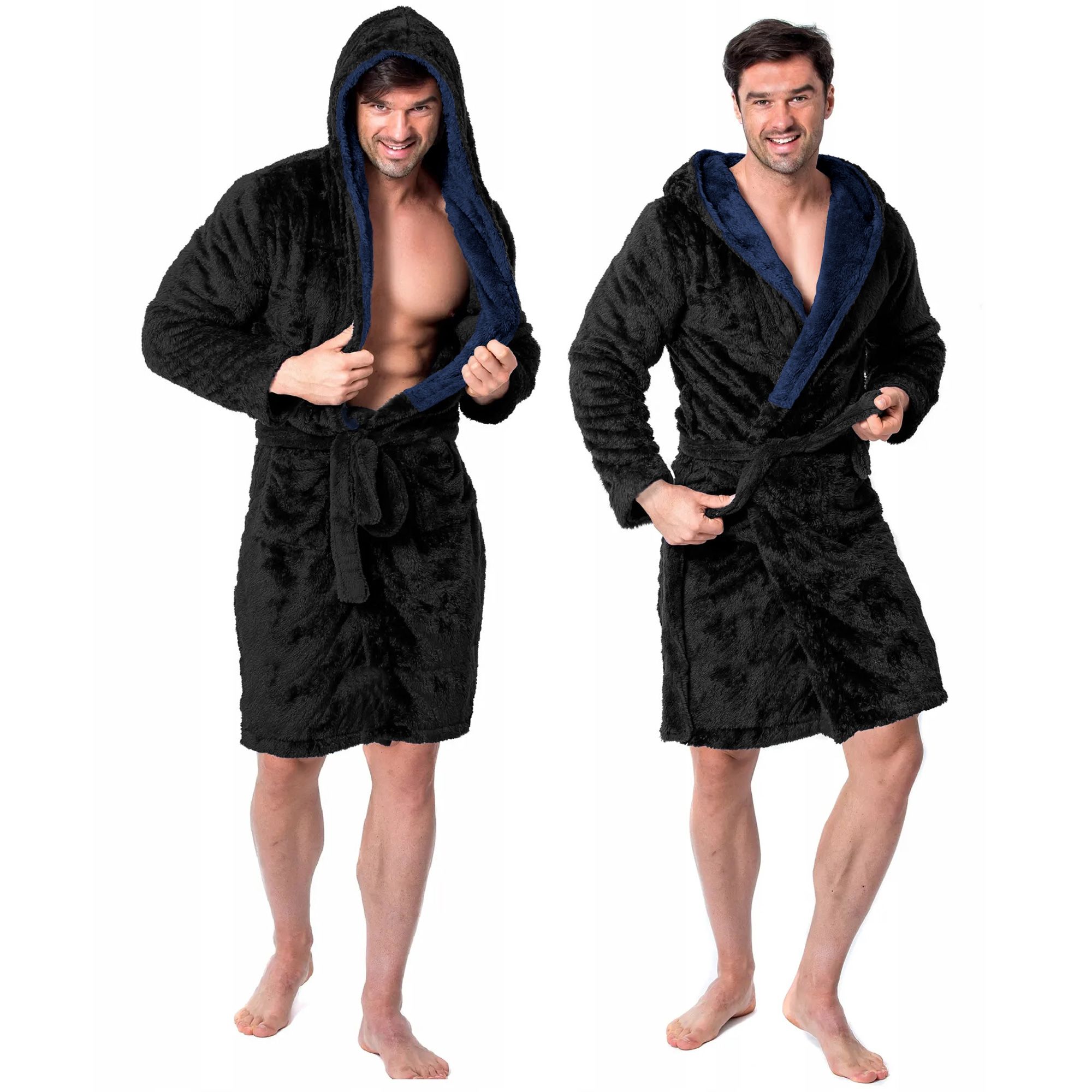 Peignoir Tutumi Jordan M Men Black Blue - 102x47x102cm | Leroy Merlin