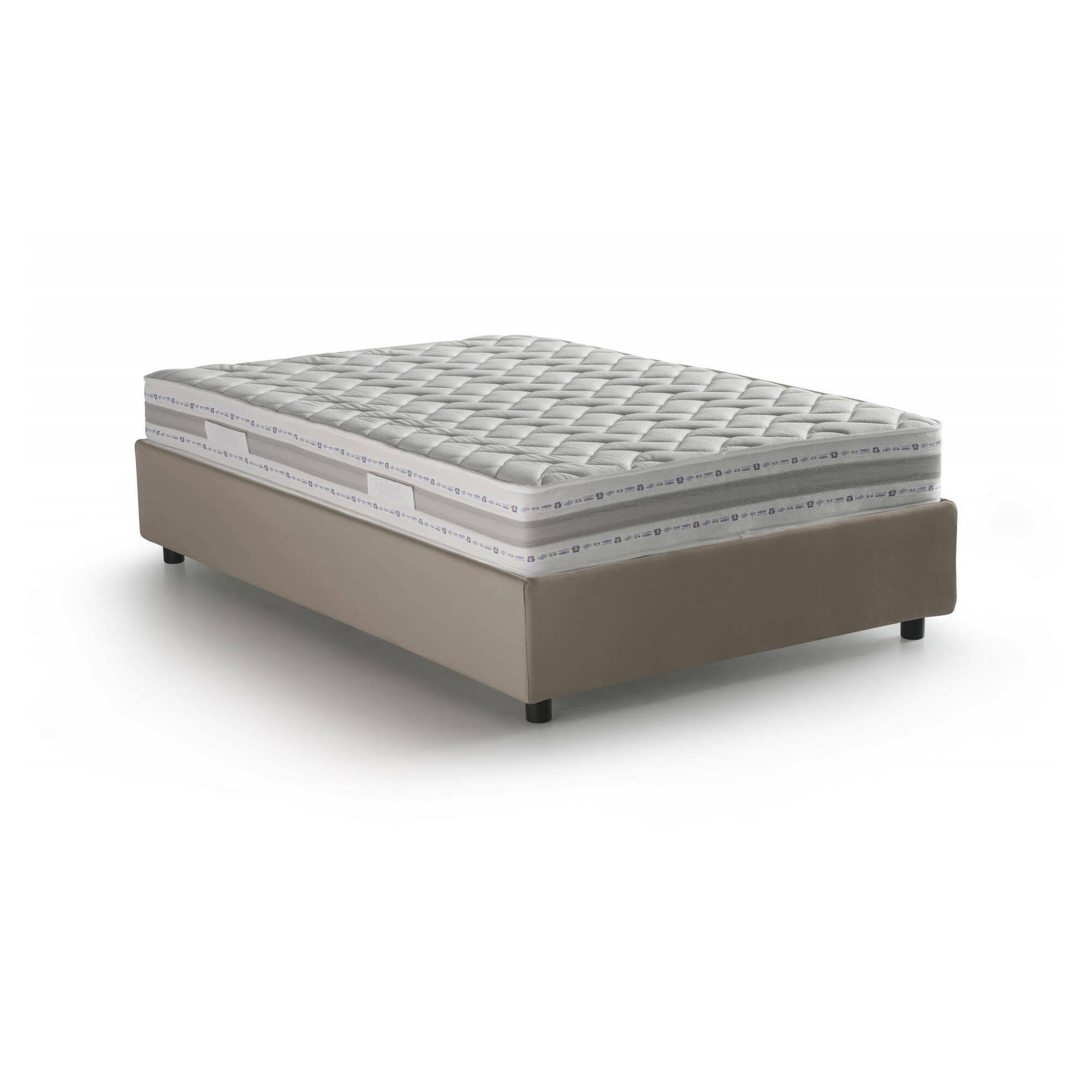 Lit une place et demie Made in Italy, matelas inclus déhoussable ...