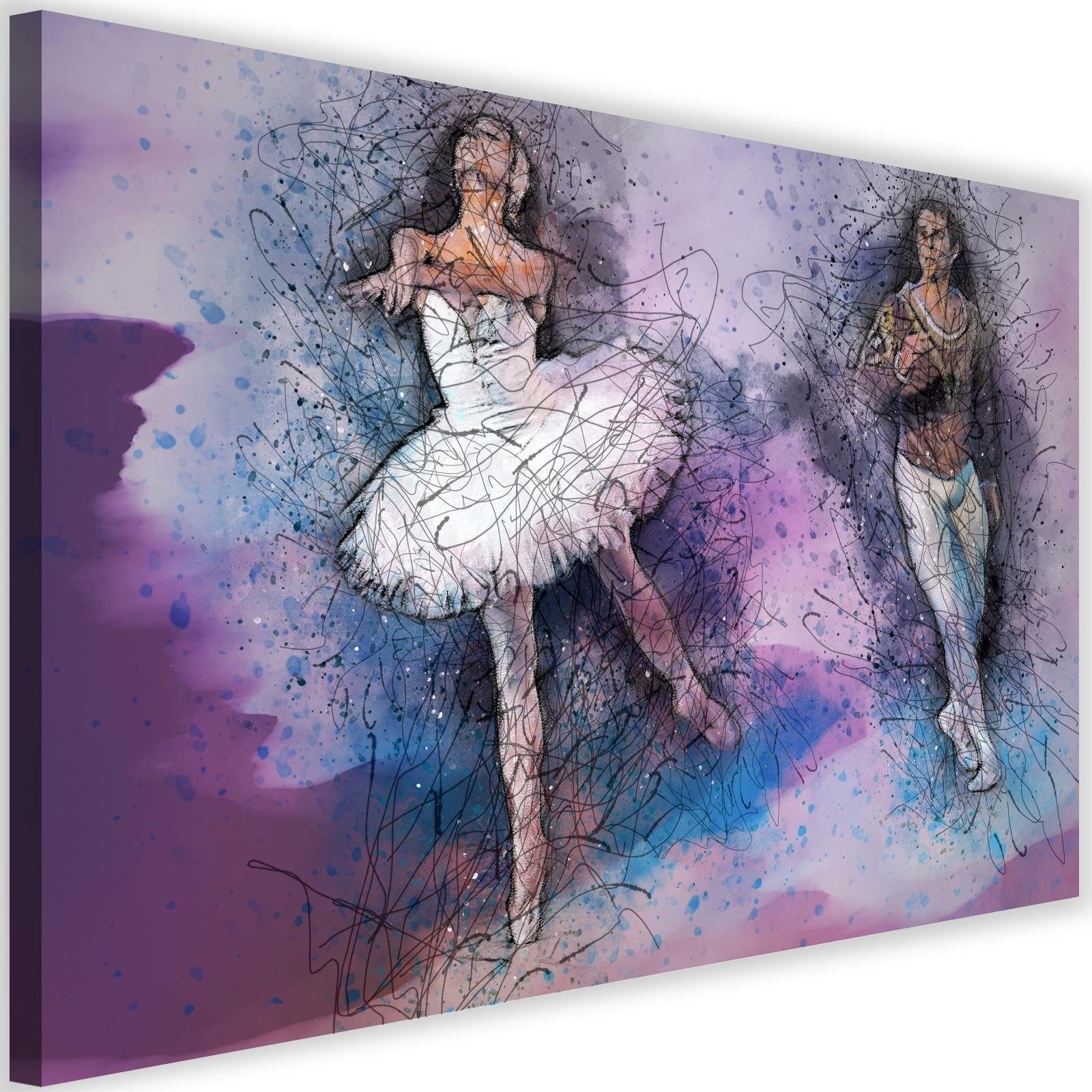 Tableau couple dansant ballet - 60 x 40 cm | Leroy Merlin