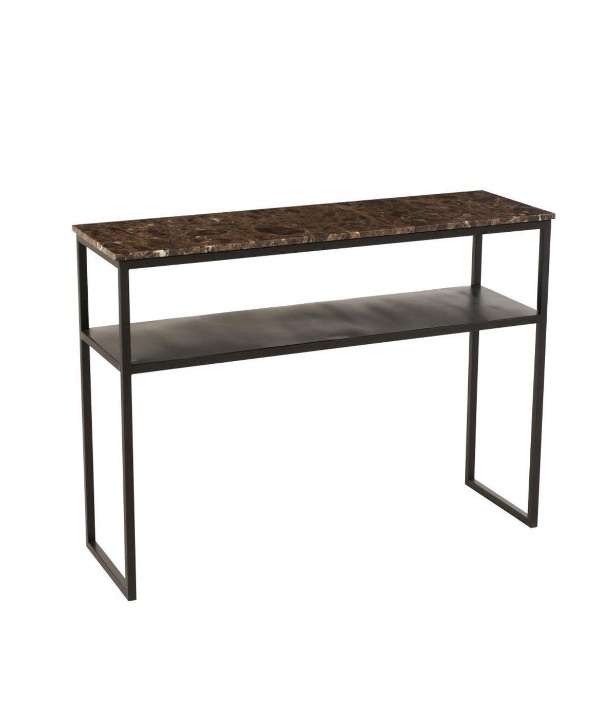 Console métal et marbre marron | Leroy Merlin