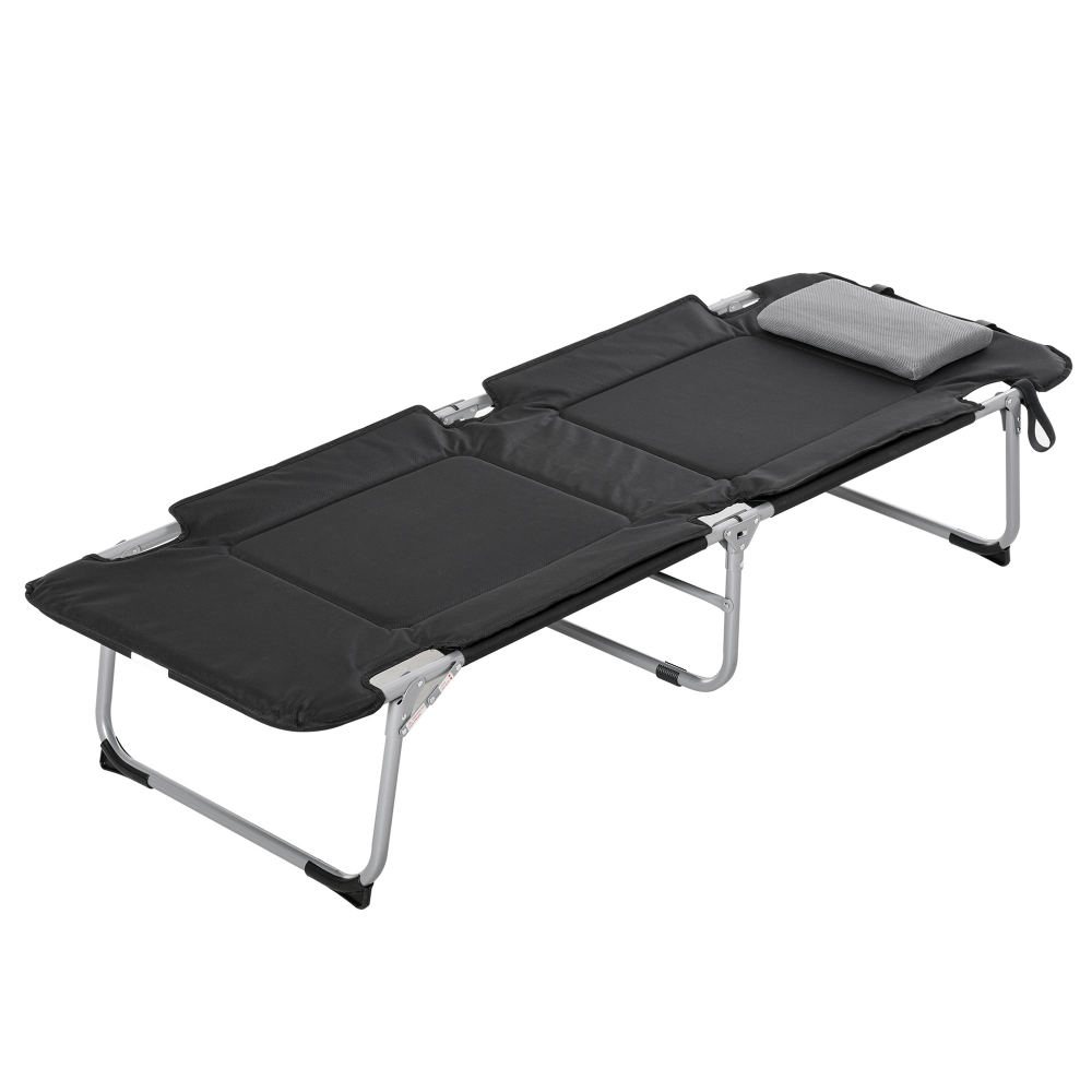 Lit de camping pliable avec oreiller 183x66x33cm facile à transporter ...