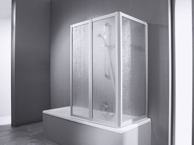 Mampara de baño HÜPPE Combinett 2, 3 piezas, con segmento anchura ...