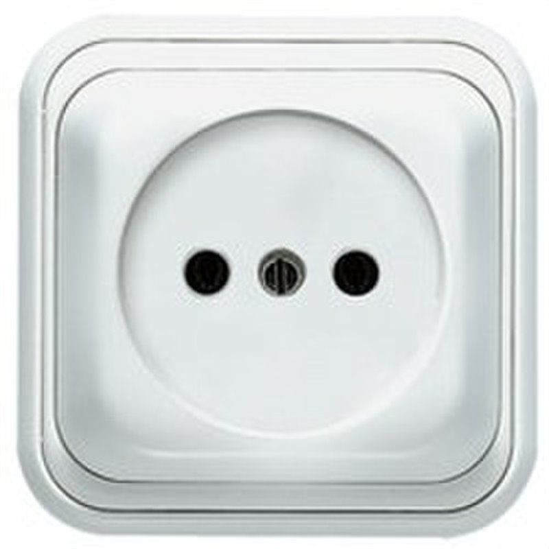 NIESSEN 1503 BL | 2P European Over Socket Base Blanc | Leroy Merlin