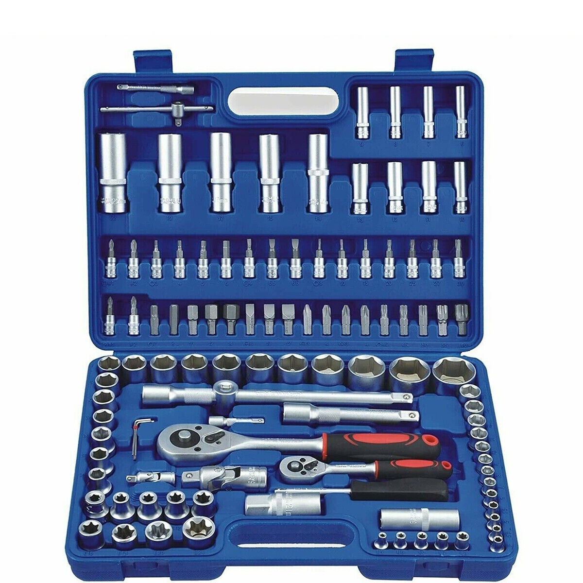 COFFRET À OUTILS CLÉS À CLIQUET DOUILLES 108 PIÈCES OUTILS À MAIN ...