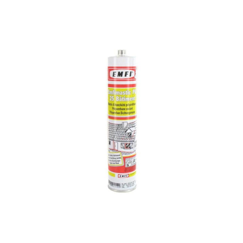 Mastic polyuréthanne blanc EMFI PU 25 bâtiment 300ml | Leroy Merlin