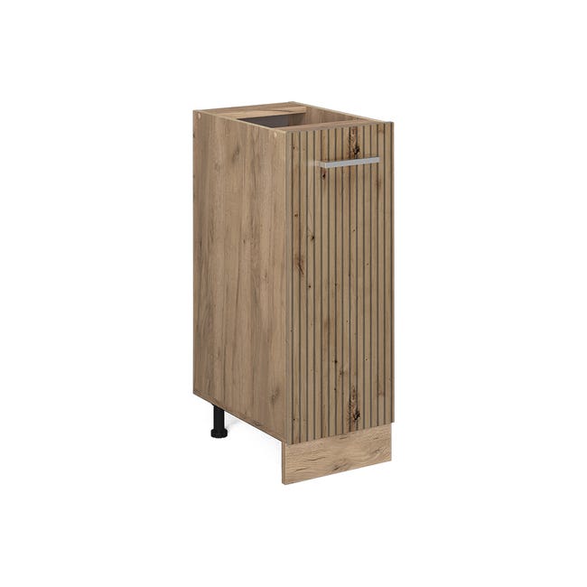 Vicco Meuble De Cuisine R Line Chêne Artisan 30cm Pt Anthracite