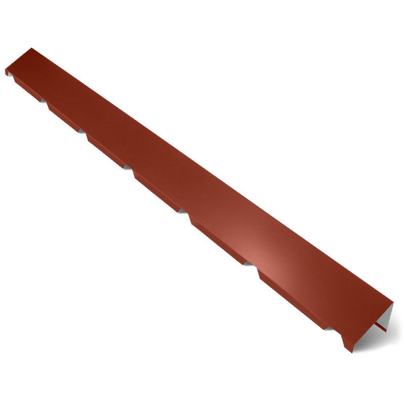 Faîtière Simple Crantée 2100 mm ELDA® | Rouge Tuile | RAL 8012 | Bricoman