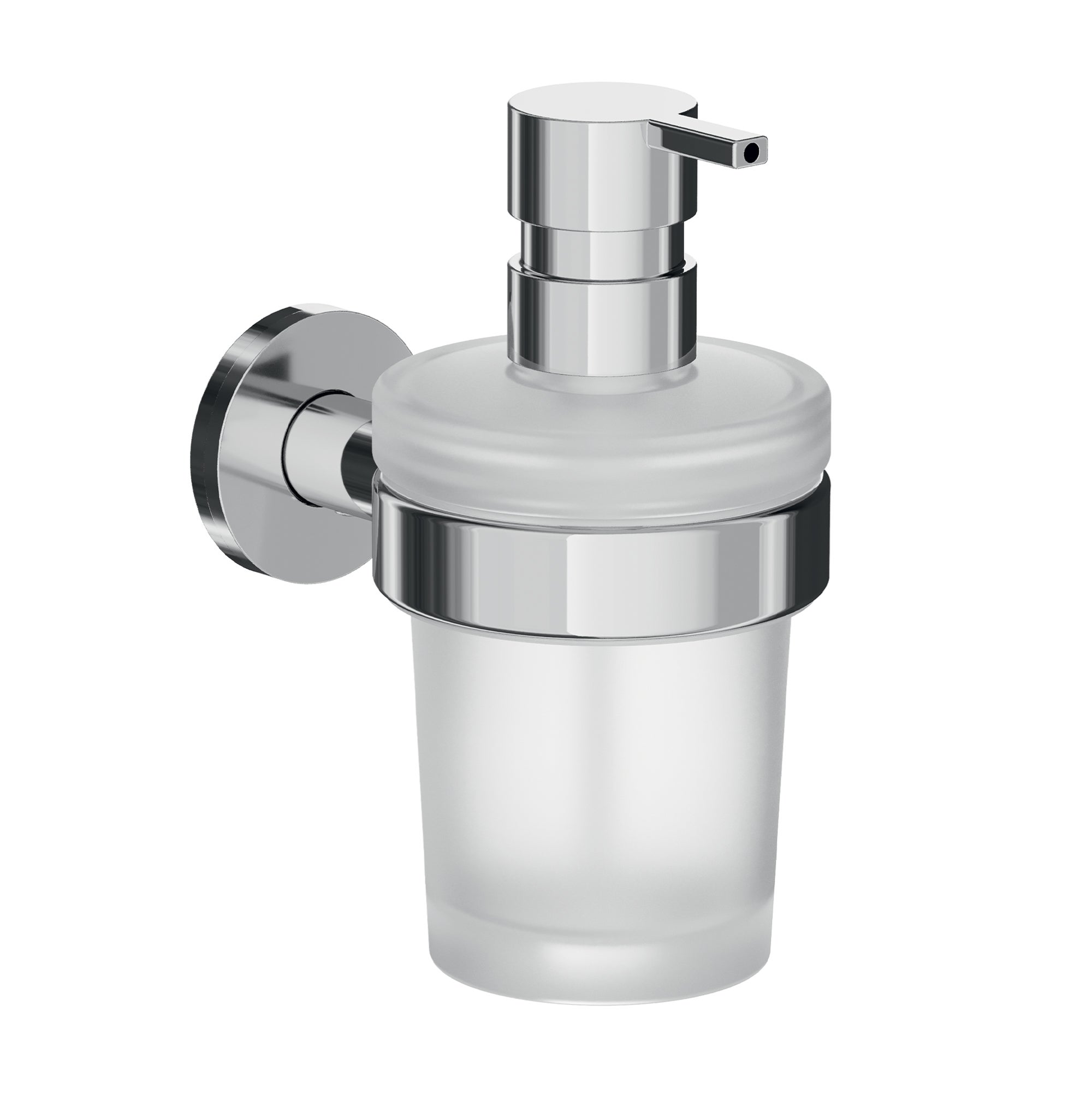Inda - Dosificador de jabón de pared táctil cromo pulido / cristal ...