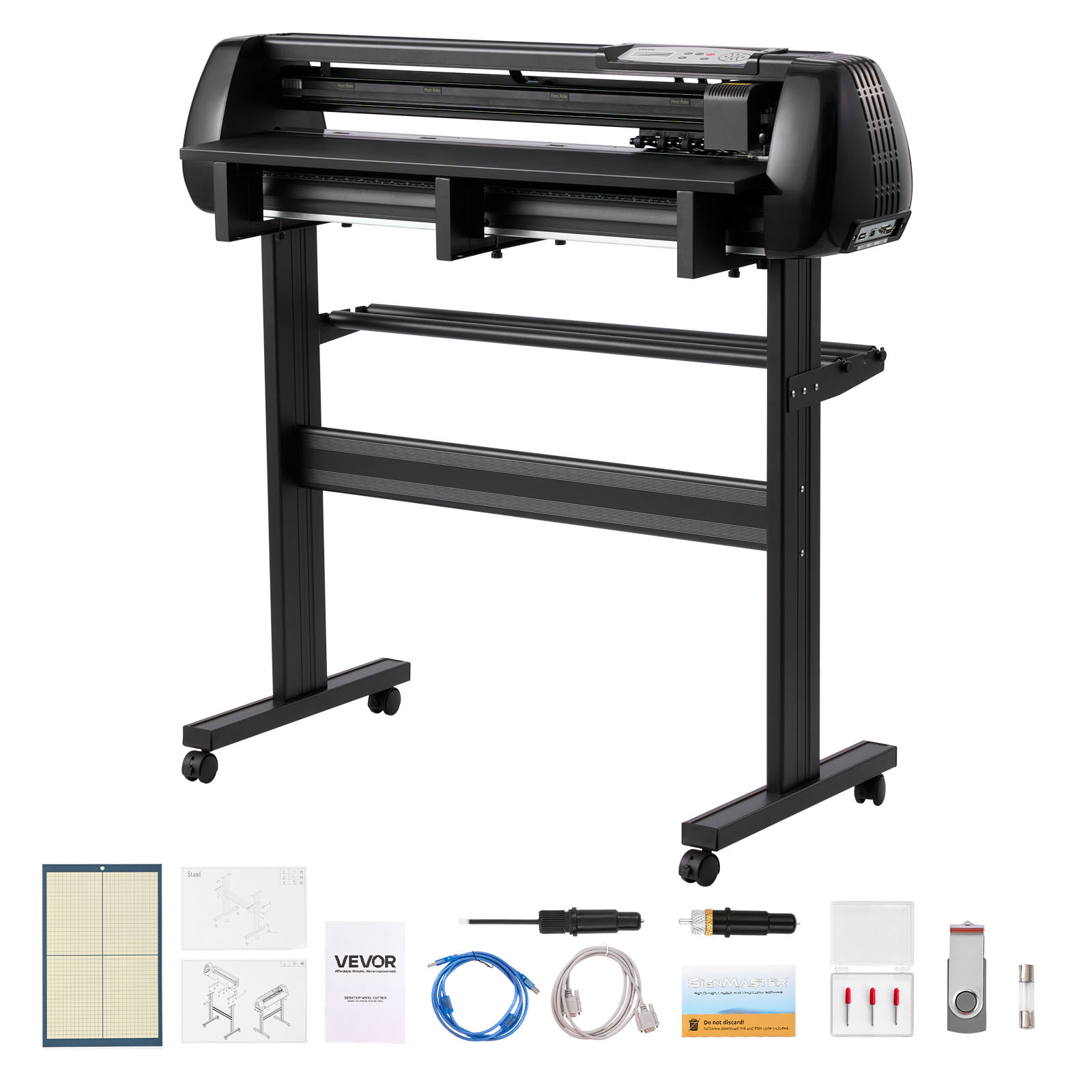 Plotter de corte VEVOR 870 mm, doble cuchilla, fuerza y velocidad ...