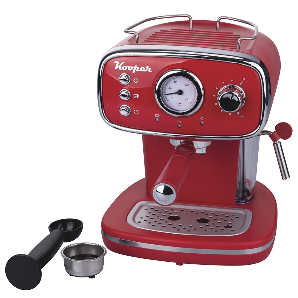 Macchina vintage design automatica per caffé espresso con lancia vapore ...