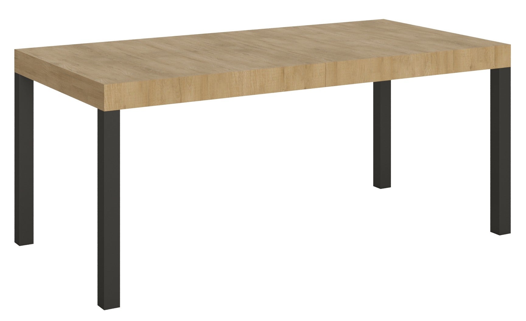 Mesa de comedor extensible Karry-Color Natural-Base y soporte con ...