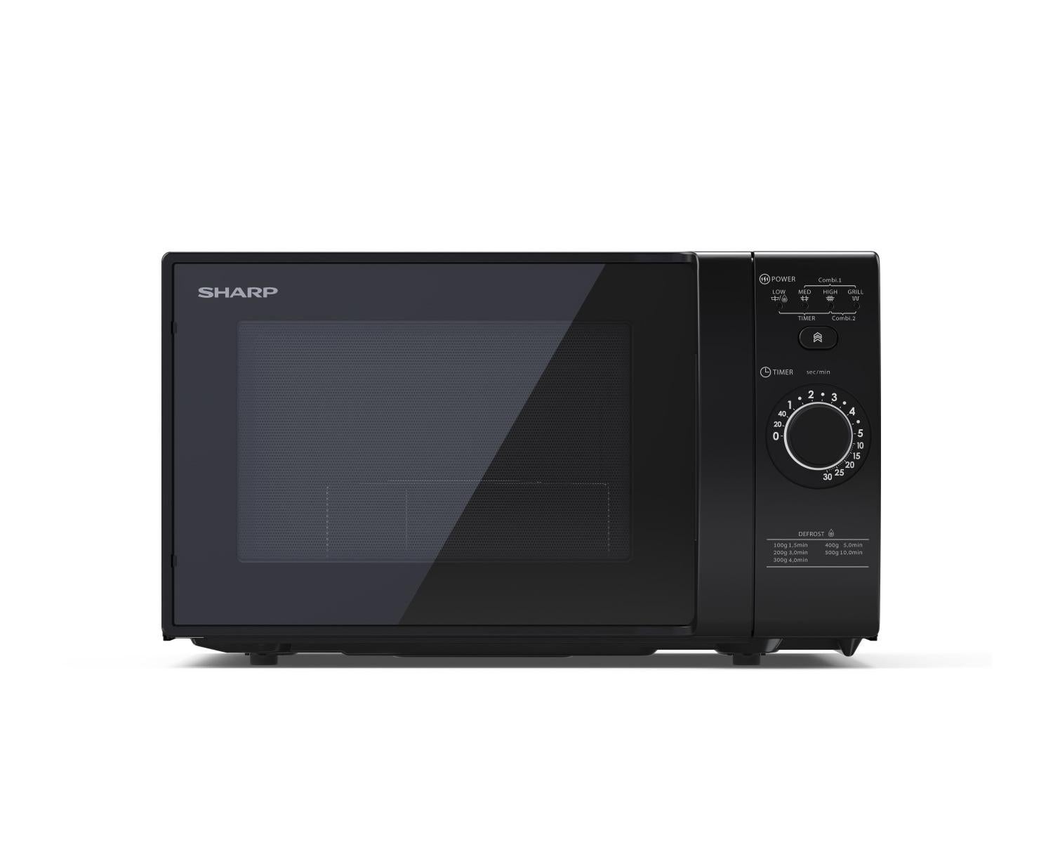 Four à micro-ondes avec gril Sharp YC-GG02E-B 20 L 700 W Noir | Leroy Merlin