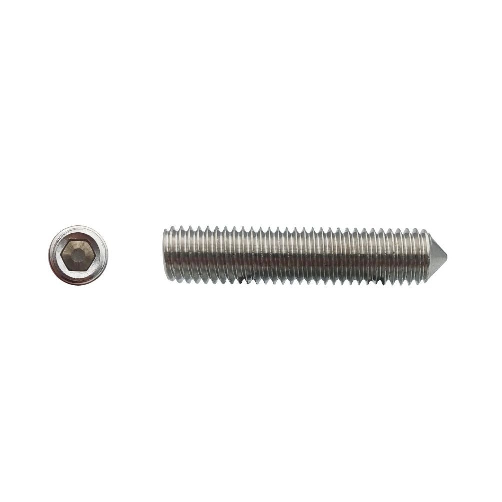 200 Vis Sans Tête 6 Pans Creux à Bout Pointeau STHC 6 x 30 mm - DIN 914 ...