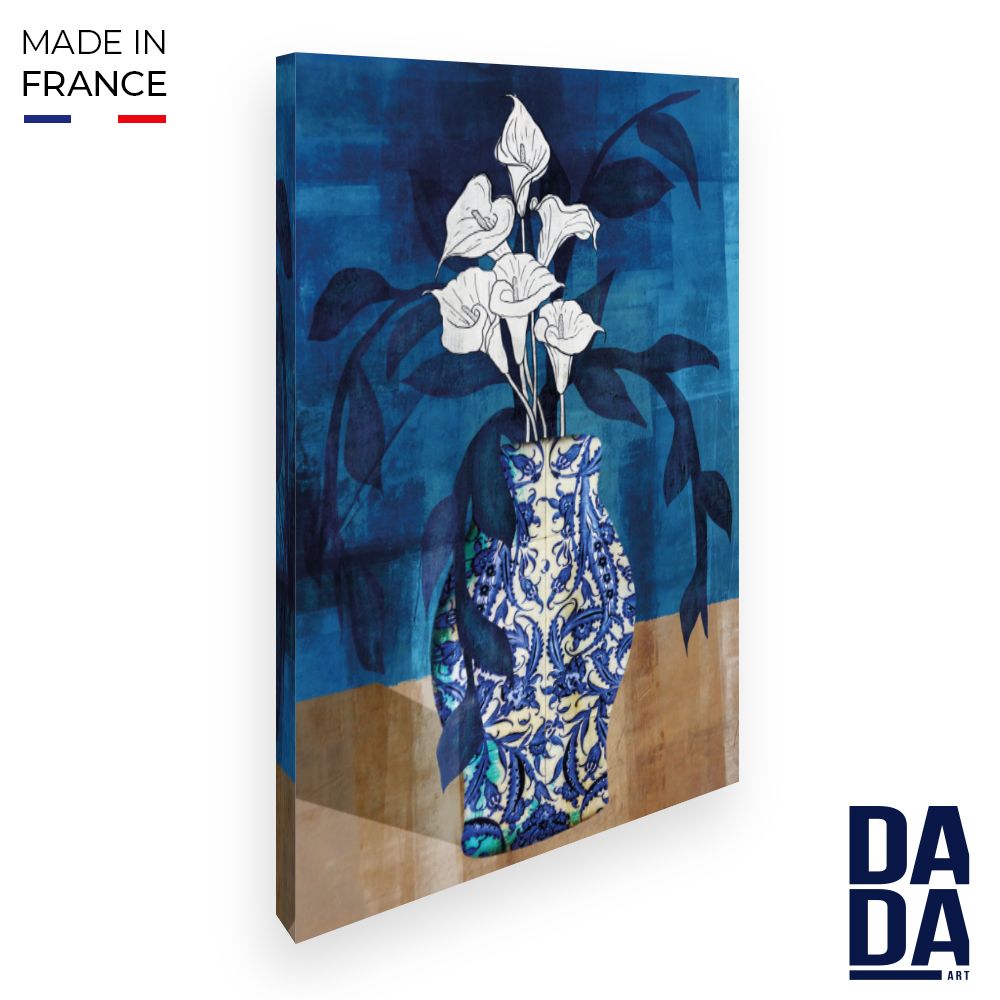 Toile Vase fleuri / 60x90cm / Fabriqué en France / DADA ART | Leroy Merlin