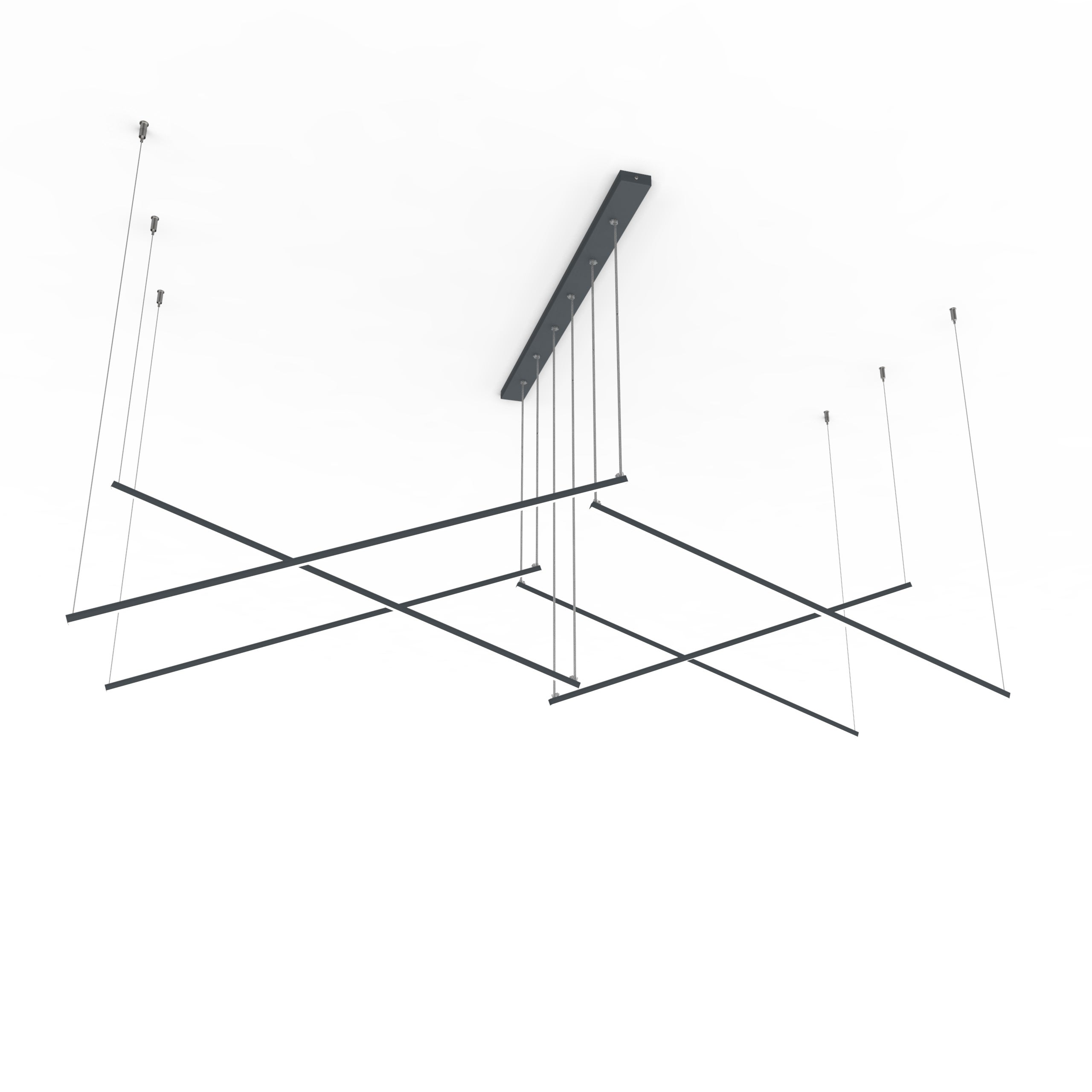 LUMICOM | STORM Sospensione, STRIP LED, 102W/m, 3000K, metallo ...