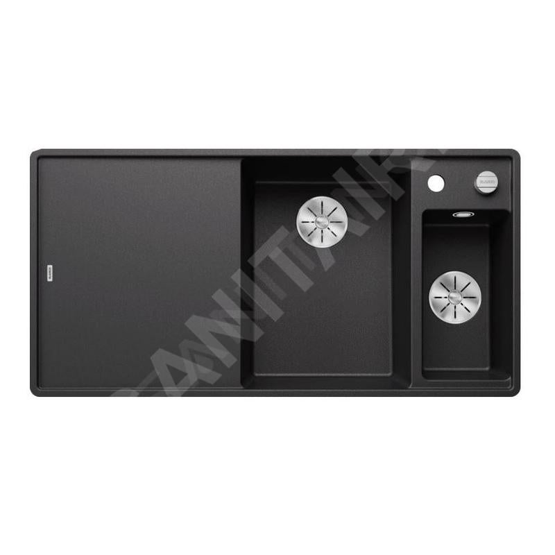 Blanco Axia III 6 - Évier en silgranit, 990x500 mm, avec commande de vidage et accessoires ...