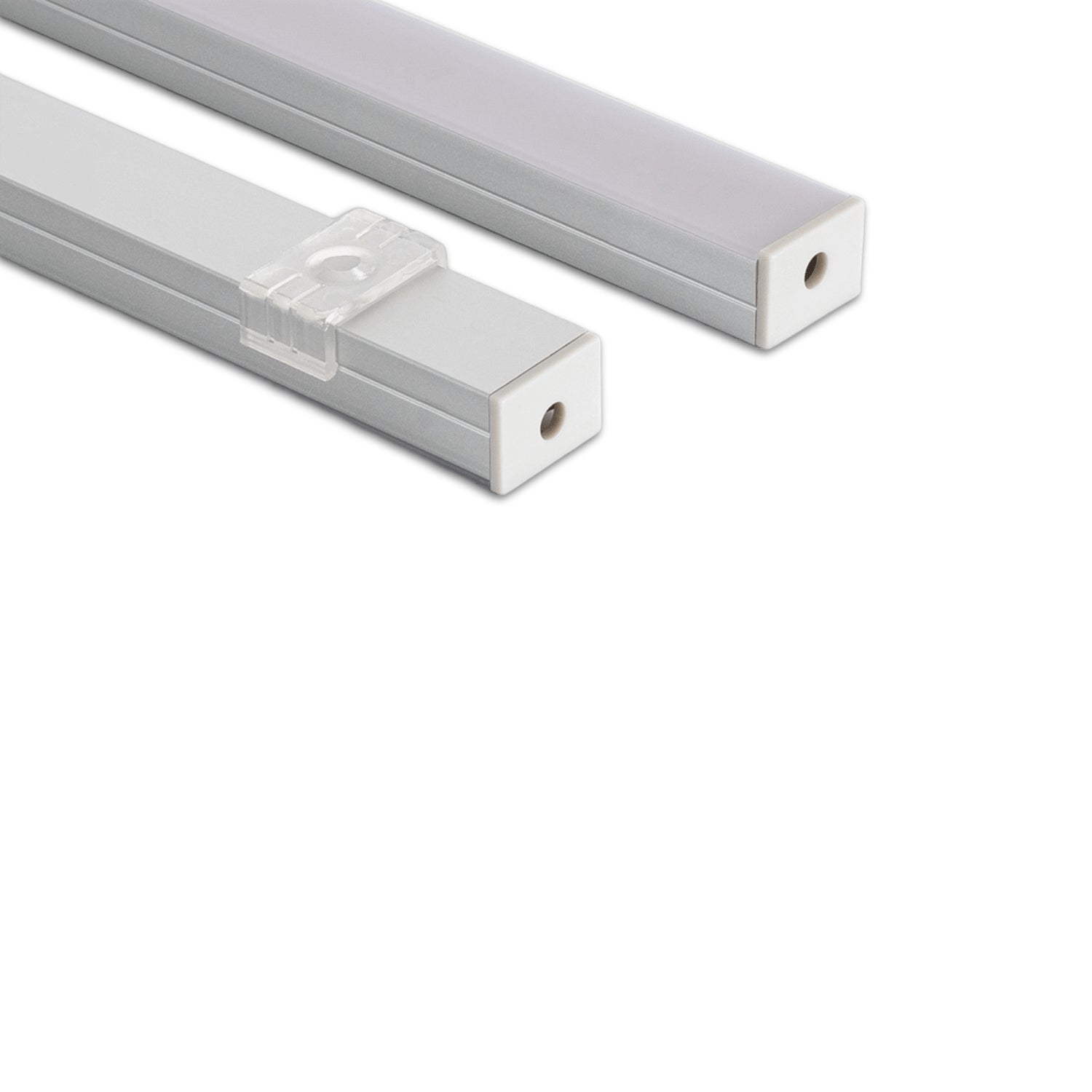 Ledkia Perfil Aluminio Superficie para Tira LED hasta 15 mm con Tapa ...