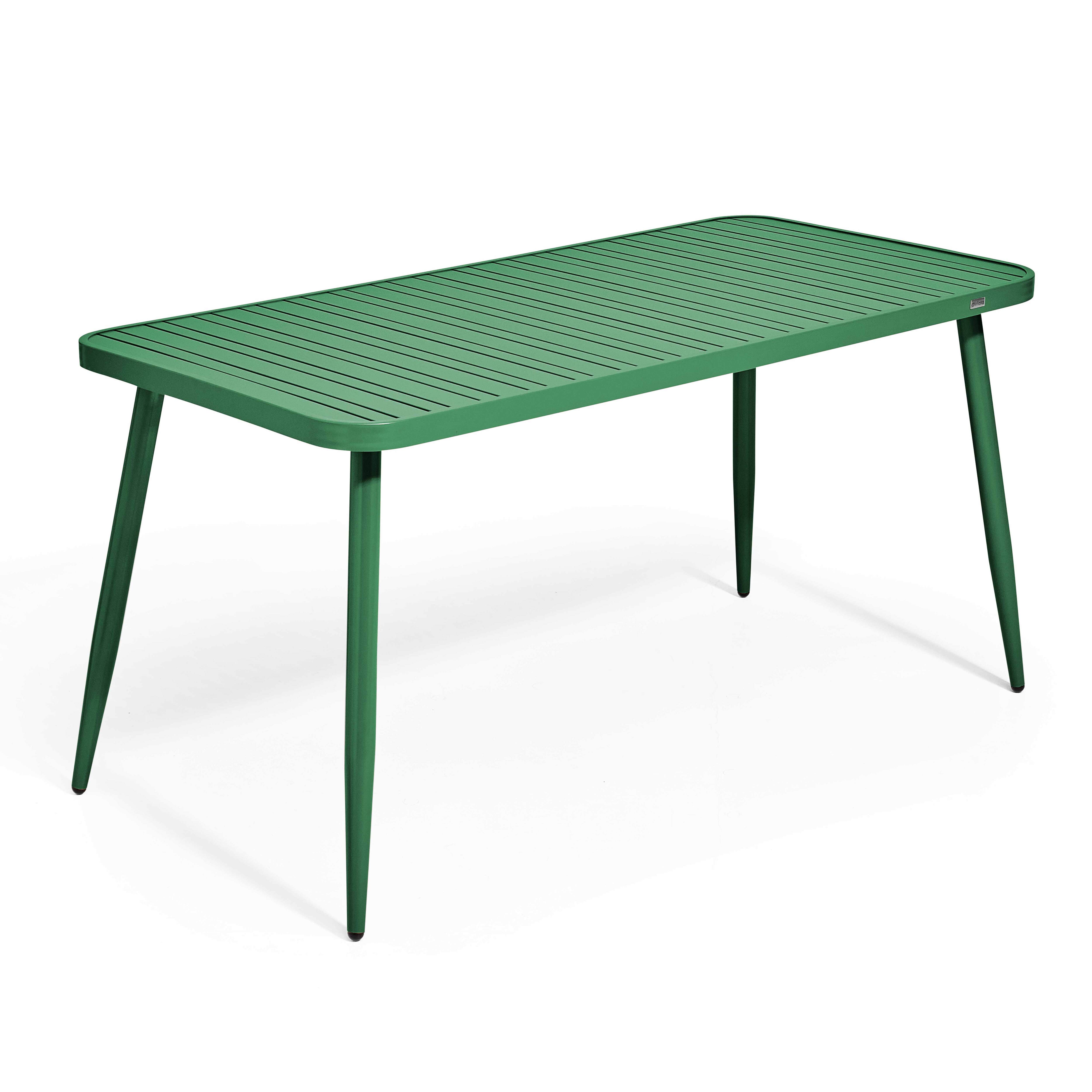 Table de jardin en aluminium vert olive | Leroy Merlin