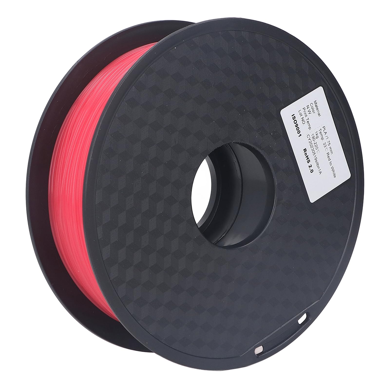 Filament PLA 1,75 mm Rouge à blanc Changement de couleur Consommable d ...