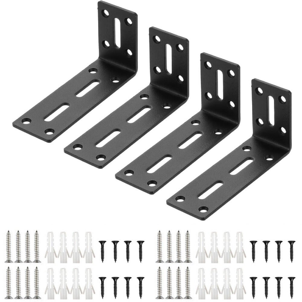 Équerre d'angle en L - Équerre à angle droit avec vis - Pour fixation ...