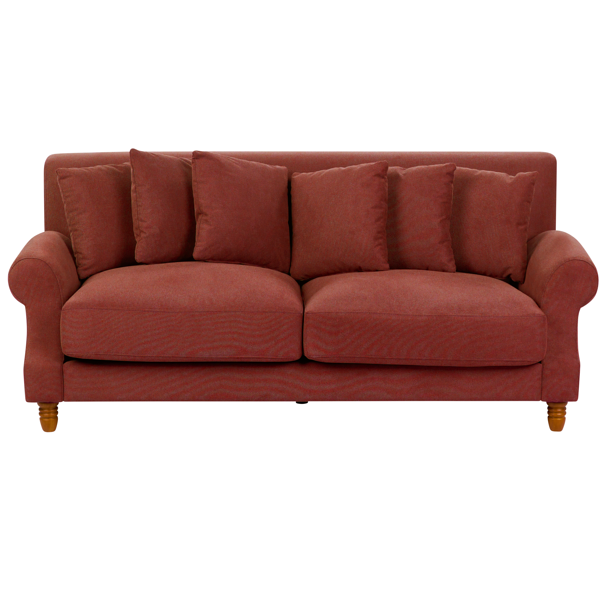 Beliani Sofá 2 plazas de tela rojo EIKE | Leroy Merlin