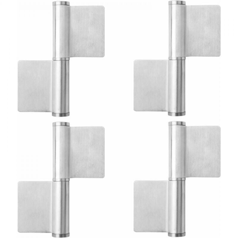 4pc Pack de 4 charnières à souder, sangle à souder en acier inoxydable ...