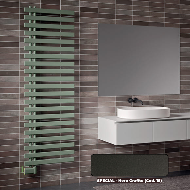 Sèche-serviettes électrique KALIMBA connecté 1000W noir graphite ...