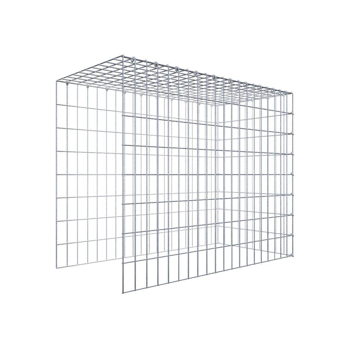 Gabion à monter en hauteur et en longueur 100 cm x 80 cm x 50 cm (L x H x P), maille 5 x 10 cm ...