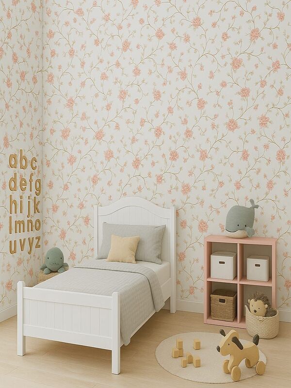 Revestimiento de Pared Autoadhesivo Decorativo Flores Rosas PVC ...