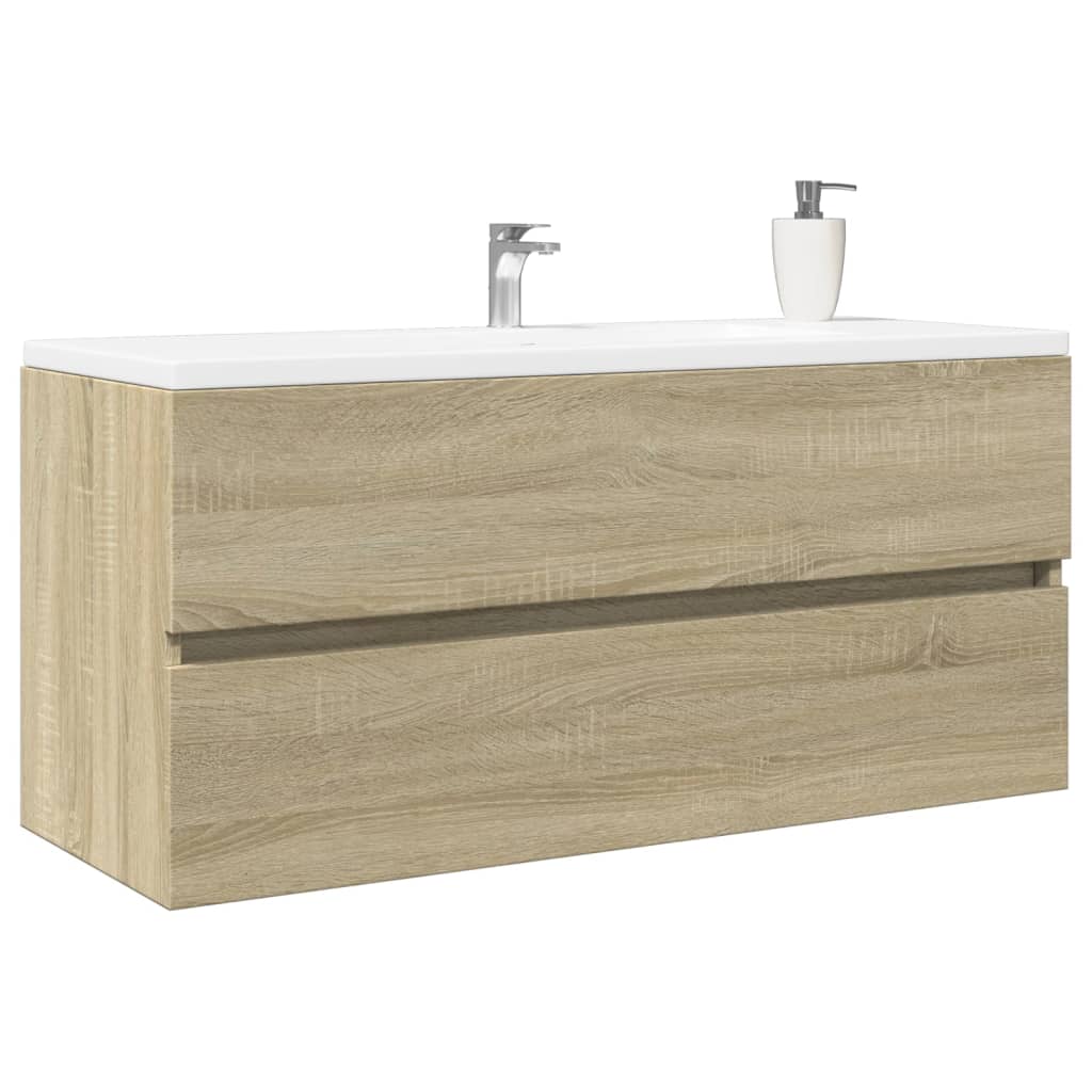 Mueble lavabo de baño roble Sonoma 100x38,5x45 cm | Leroy Merlin
