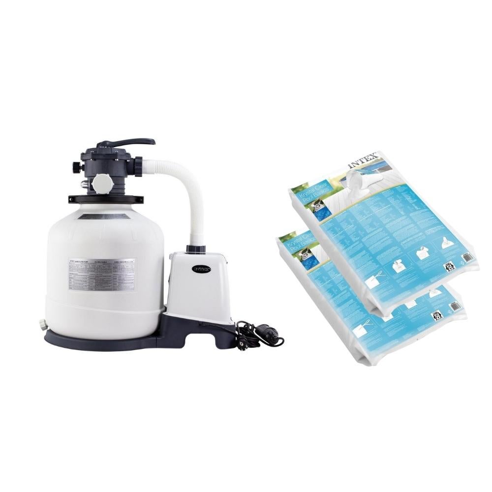 Intex - Pompe filtre à sable 3500 L/u & Billes de verre 50 kg | Leroy ...