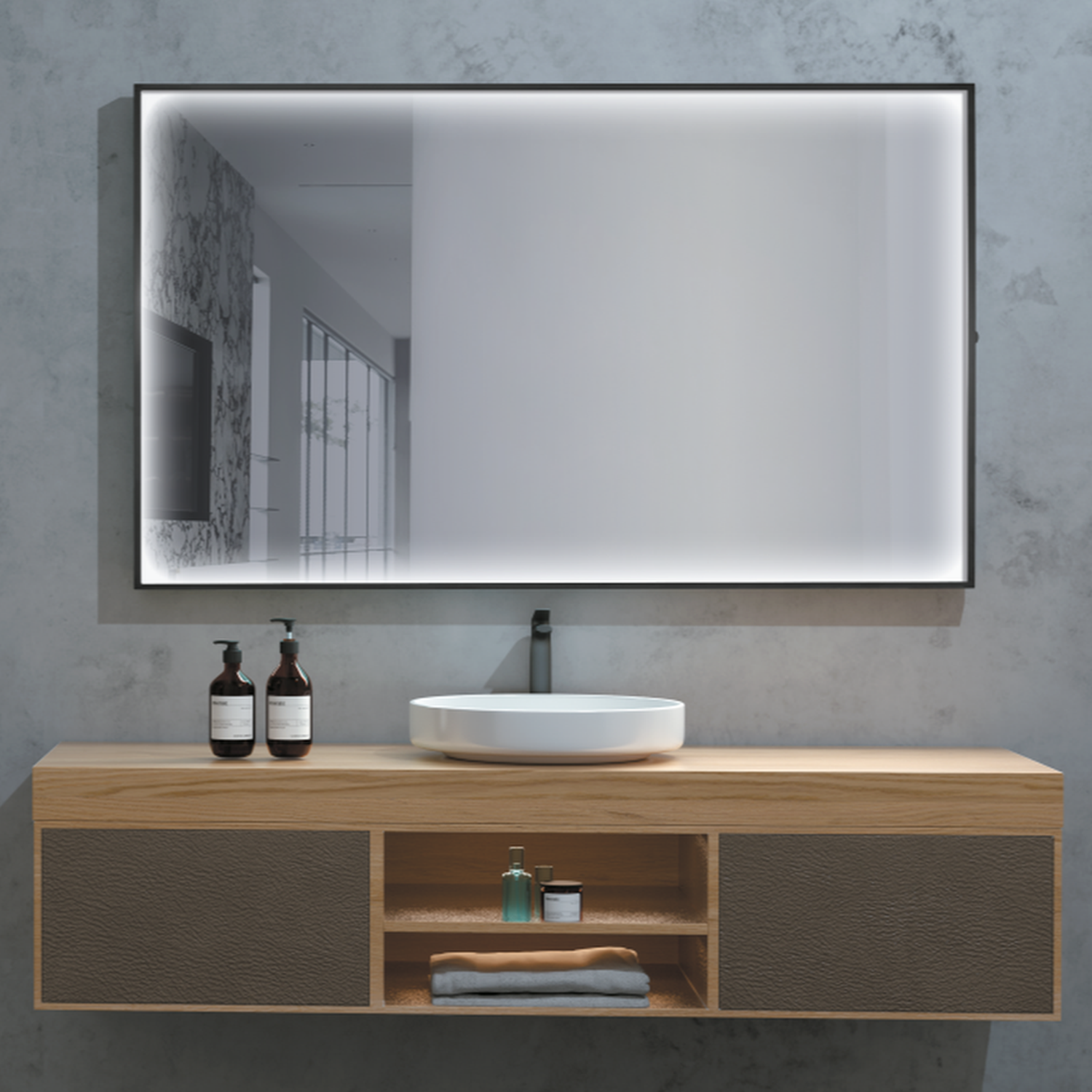 LEDIMEX - Espejo Baño con Luz | Espejo de Baño Grande | Espejo LED ...