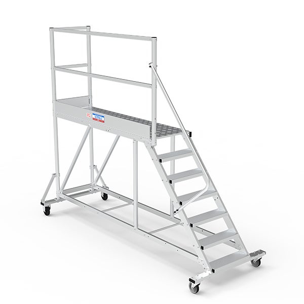 Plateforme roulante 9 marches - Hauteur max. de travail 3.80m - PTF209G ...