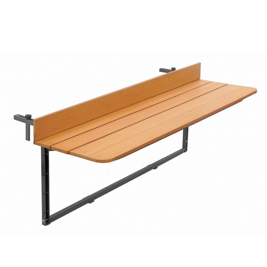 Tavolo balcone terrazzo pieghevole salvaspazio legno effetto teak Look ...