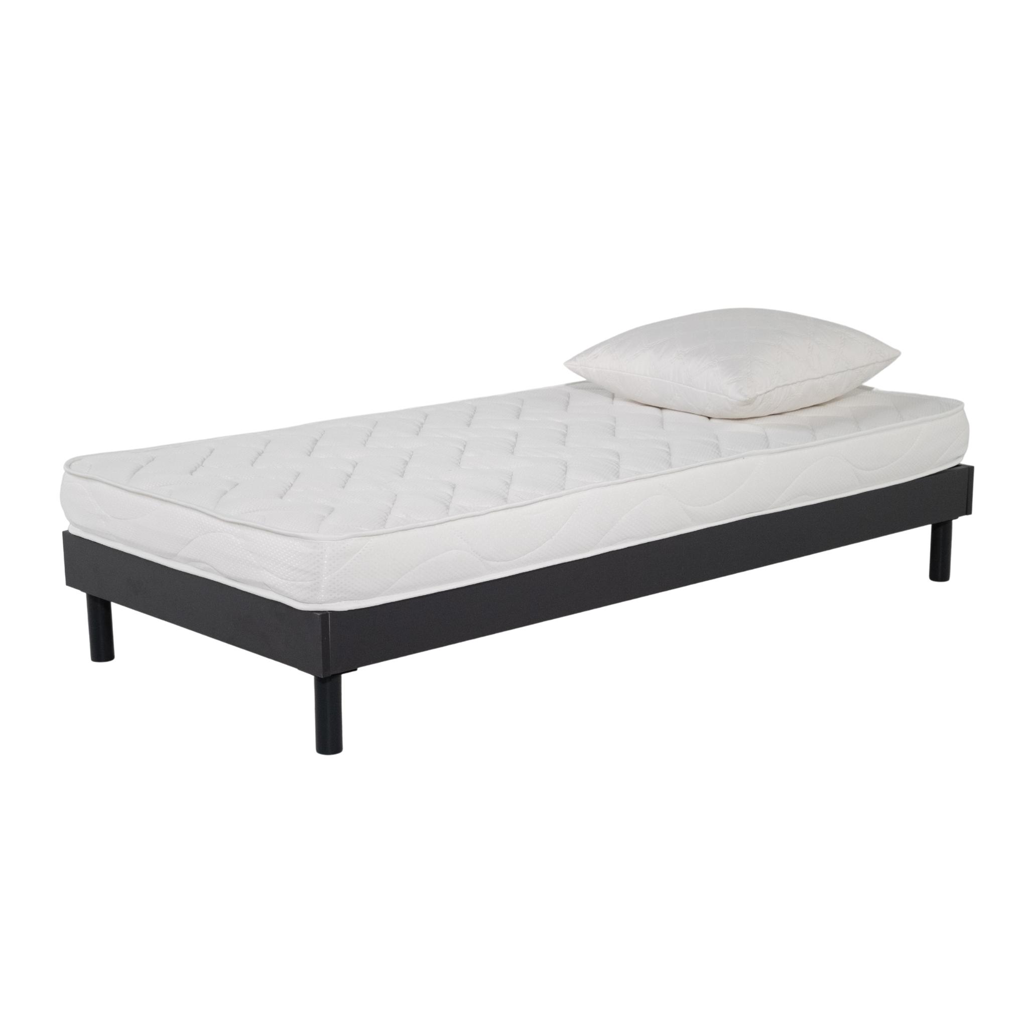 Ensemble Matelas mousse ECO - 90x190cm et 1 Oreiller 60x60 - mousse et ...