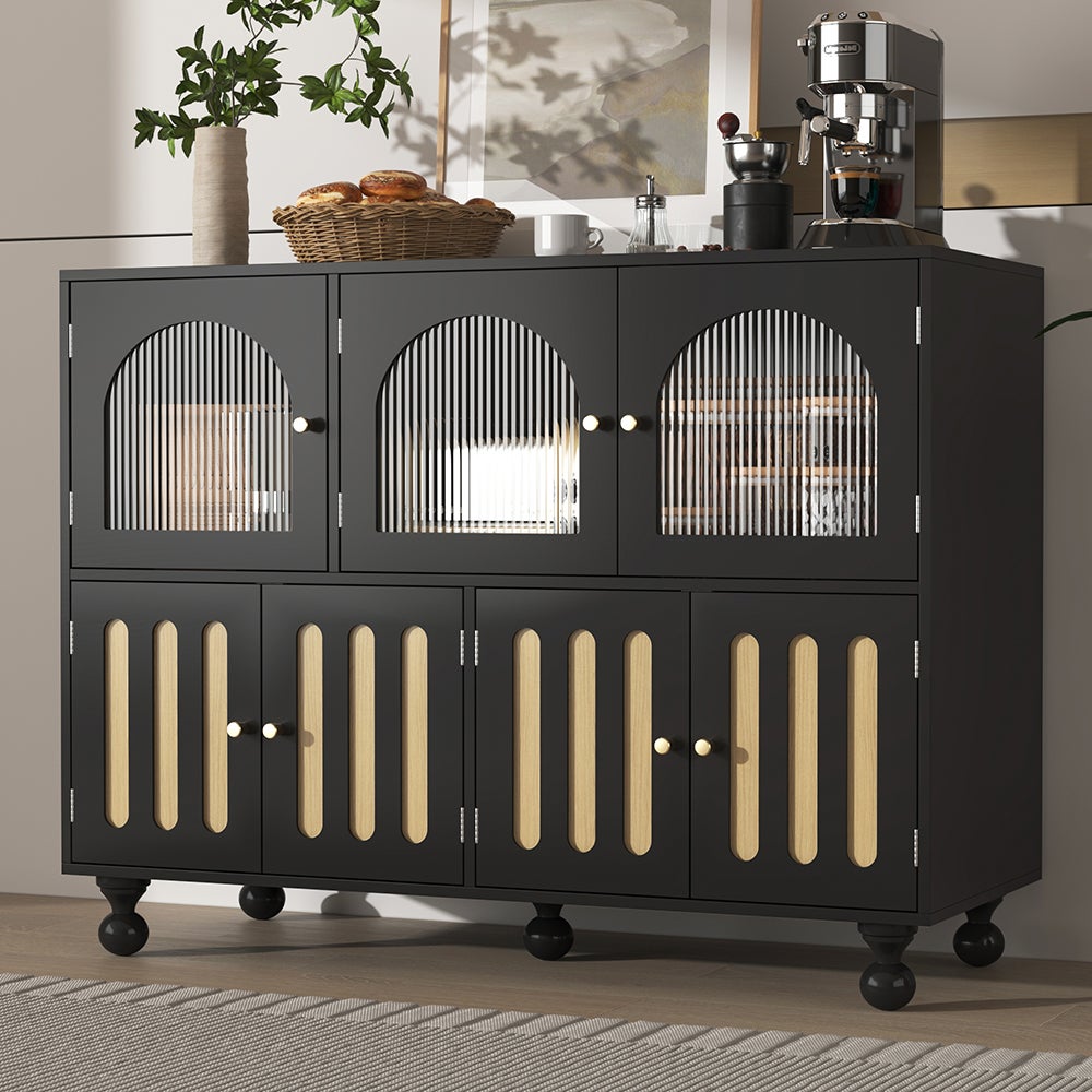 Black credenza cabinet store