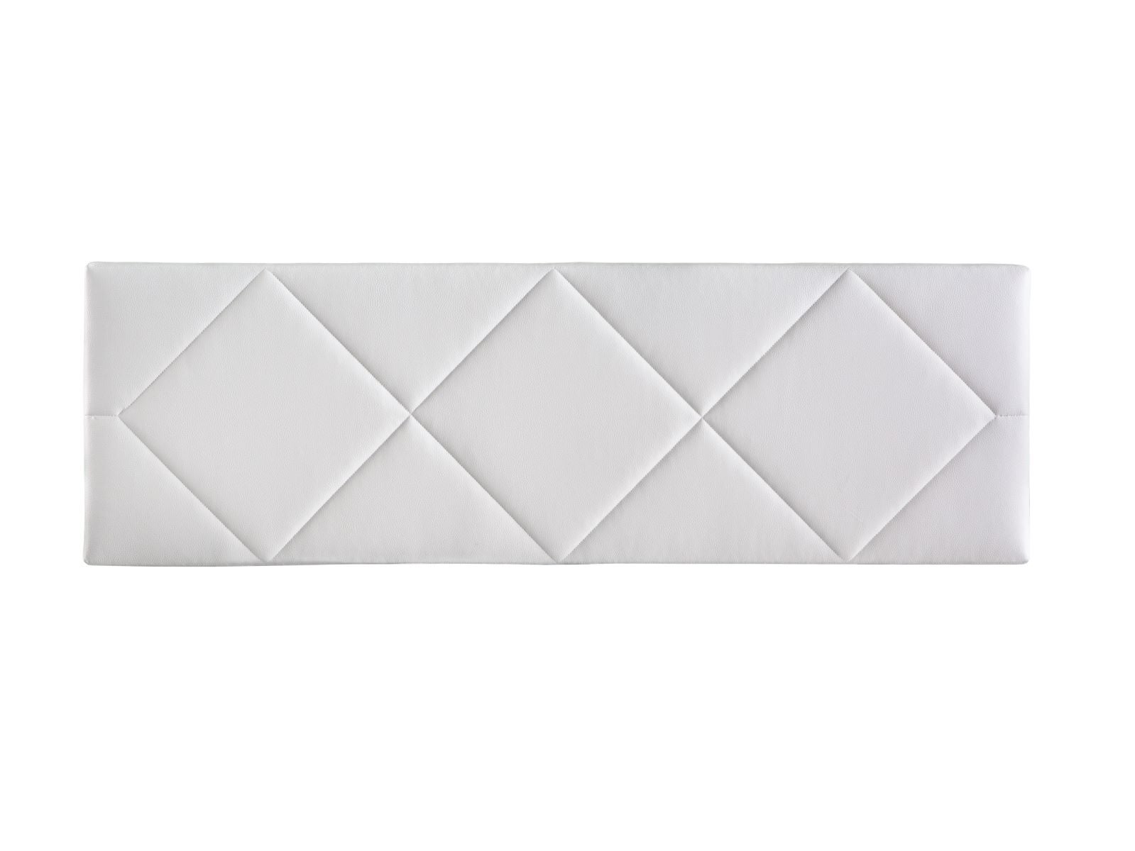 Cabecero de Cama 140 - SPYGA Tapizado Polipiel 145x50x7 - Blanco ...