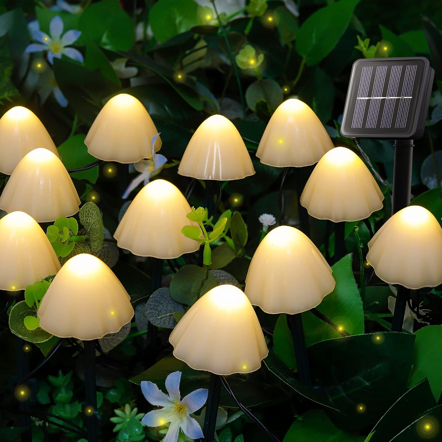Guirlande lumineuse solaire - Mini lampes solaires en forme de ...