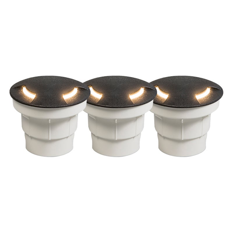 Set 3 focos suelo negro LED IP67 - CECI 2 | Leroy Merlin