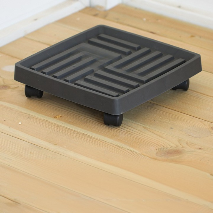 Socle mobile pour pots de fleurs 36×40,6×7 cm avec roulettes robustes ...