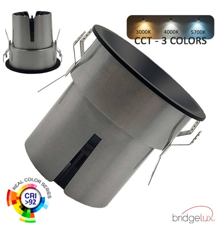 Encastré Circulaire Curvé Noir OMNIA, 6W-9W-12W, Ø88x78mm, 1300lm, IRC ...