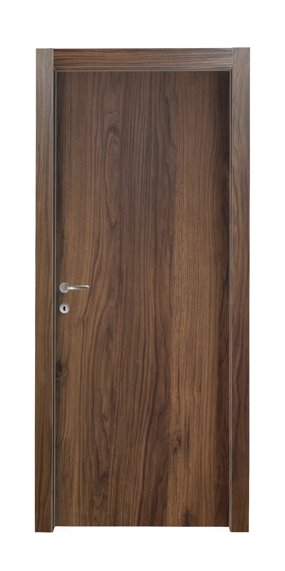 PORTE MICROTEC 210X80 CHÊNE NOYER VERT. | Leroy Merlin
