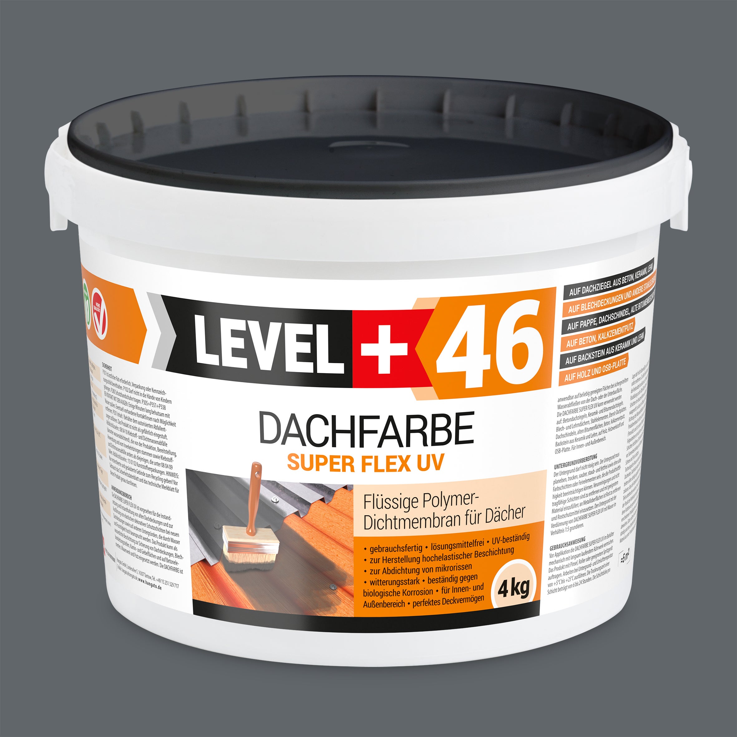 Peinture de toiture membrane d'étanchéité élastique RM46 GRIS STEIN ...