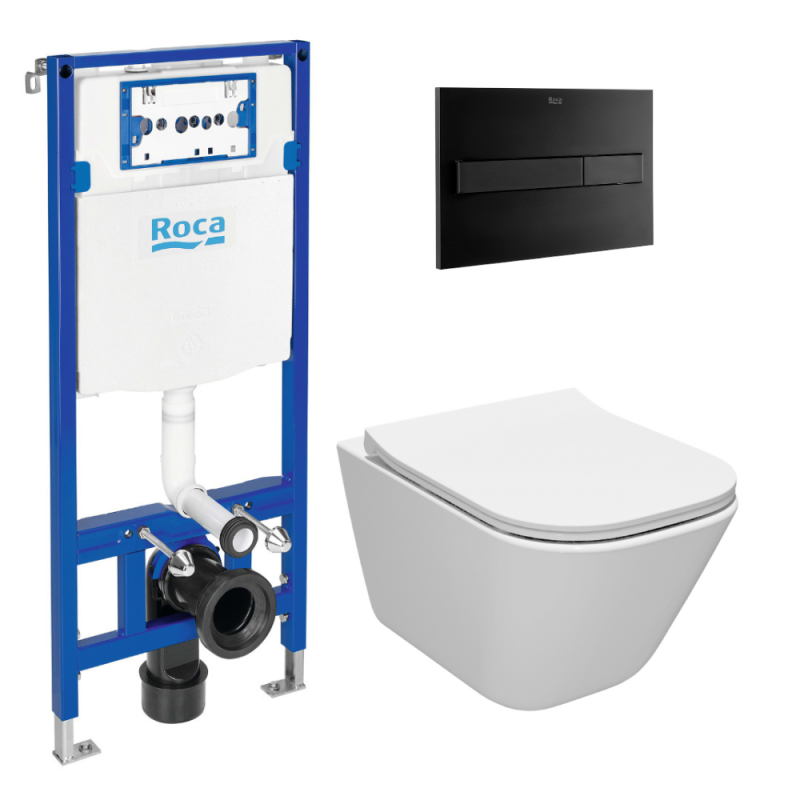 Swiss Aqua Technologies Pack WC Roca con Bastidor Duplo One + Inodoro ...