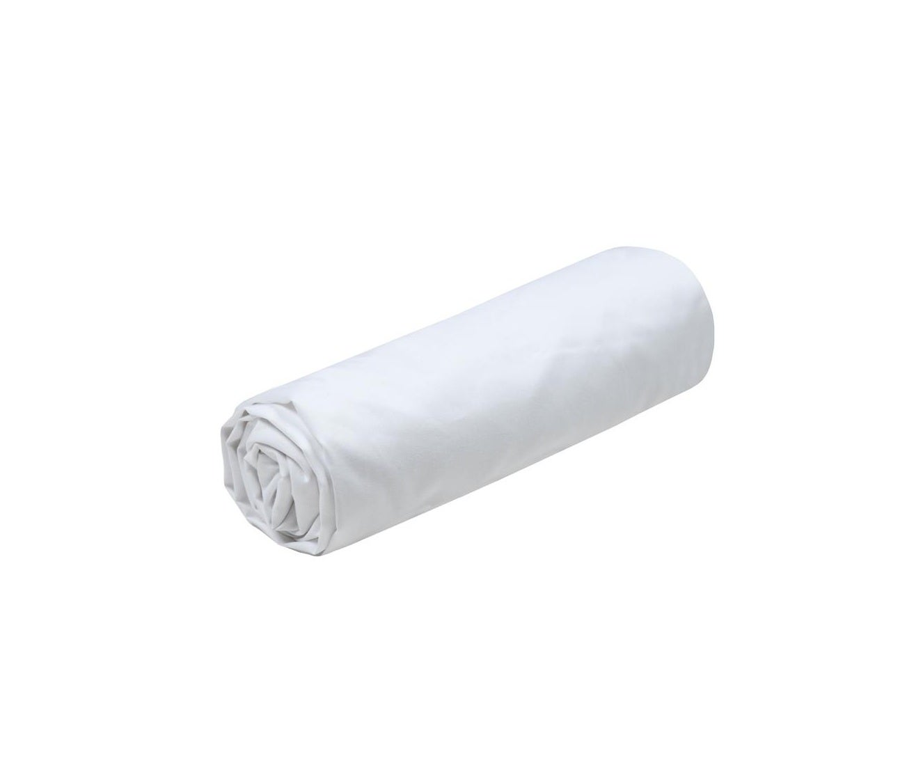 Drap housse percale de coton 180 x 200 cm Elysee Blanc | Leroy Merlin