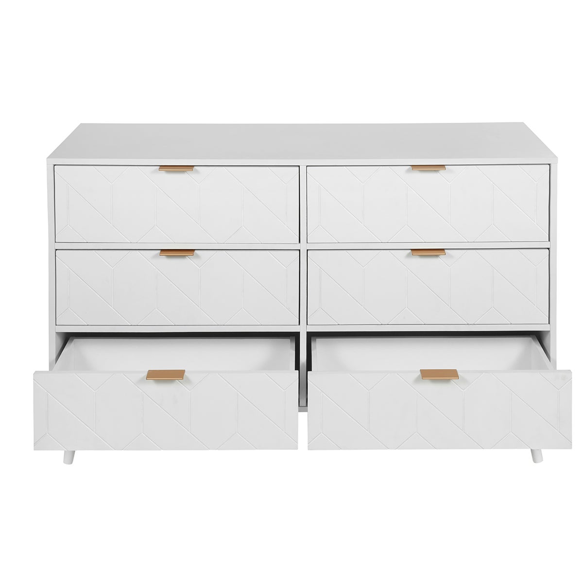 Commode de table Armoire avec Six tiroirs fond blanc | Leroy Merlin
