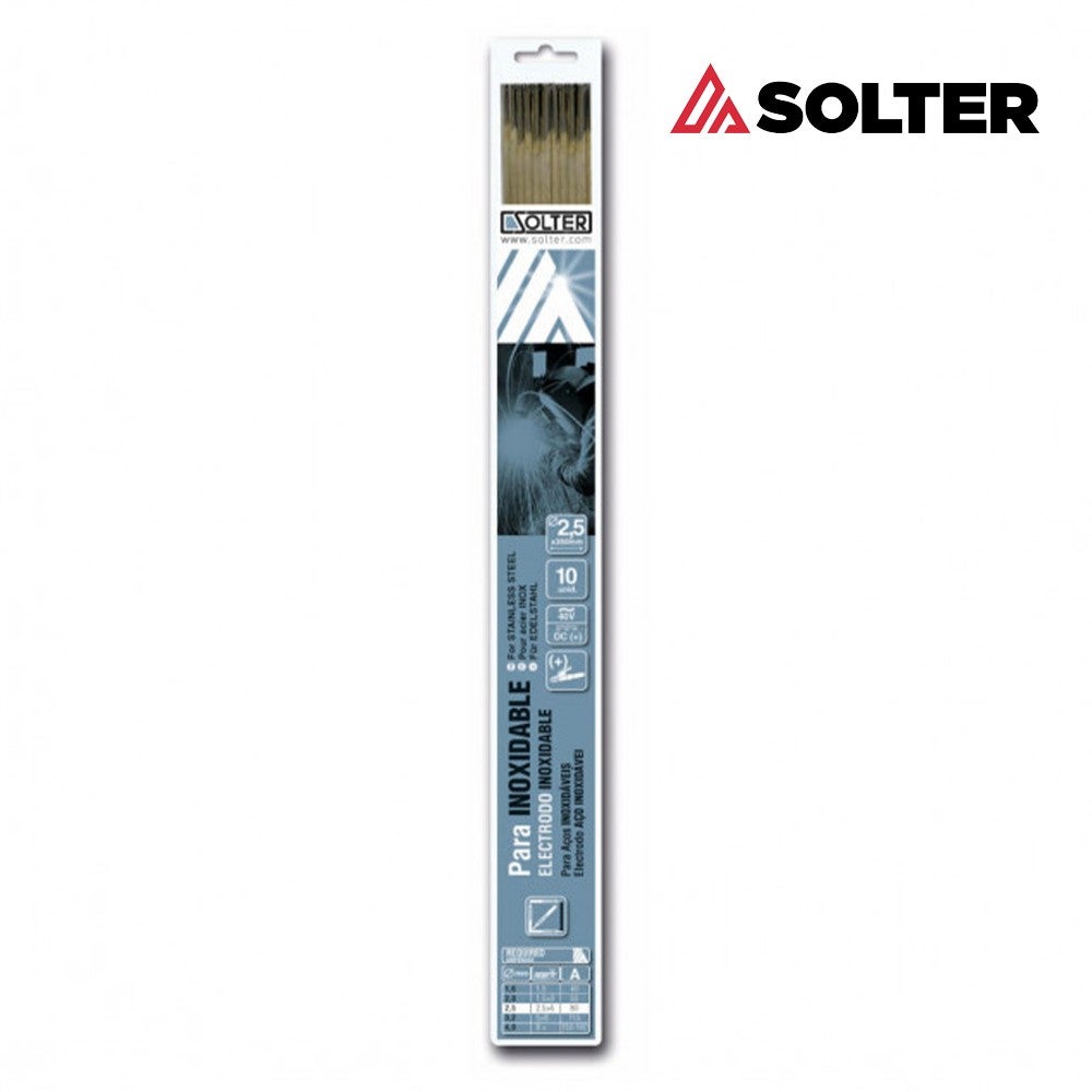 ELECTRODE INOX E316L 2.5MM BLISTER 10 UNITES SOLTER | Leroy Merlin